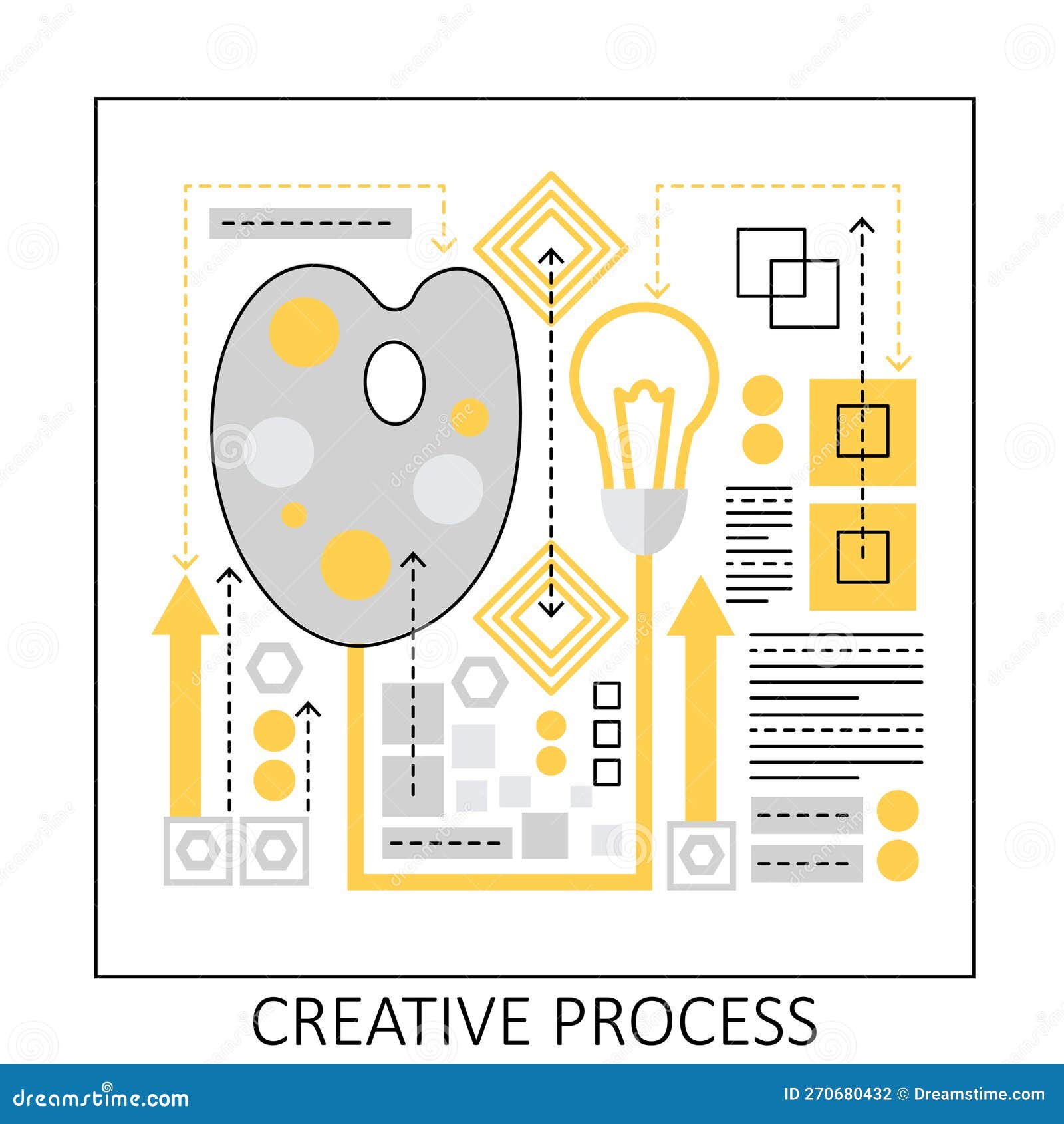 Business creative process stock vector. Illustration of creative ...