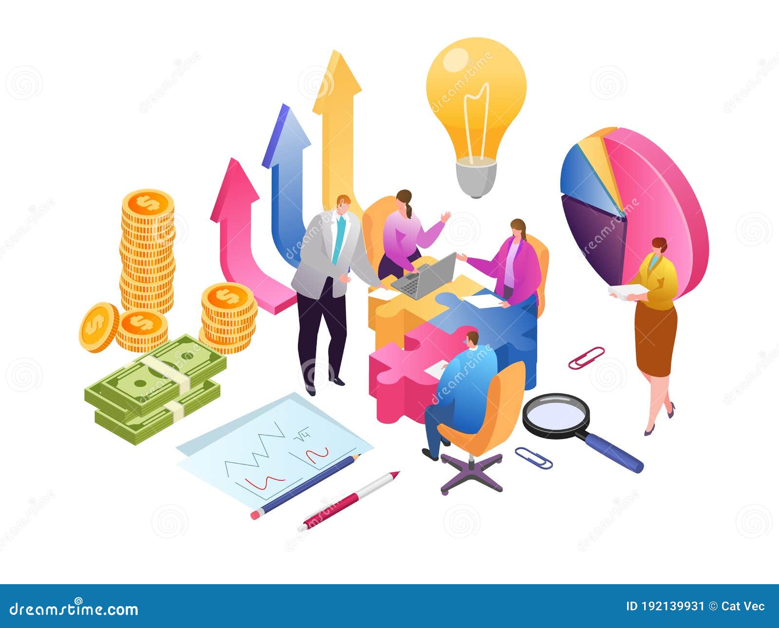 Teamwork. Development Of A Complex System Or Communication Network ...