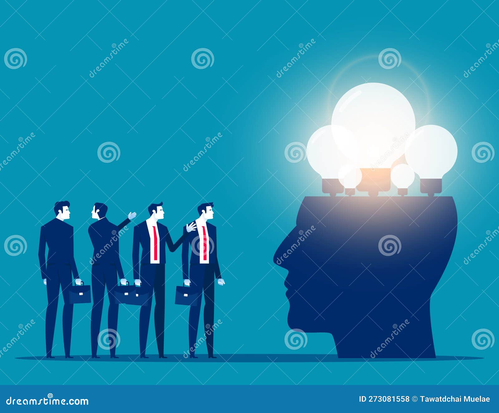 Business with Creativity and Decisions Stock Vector - Illustration of ...