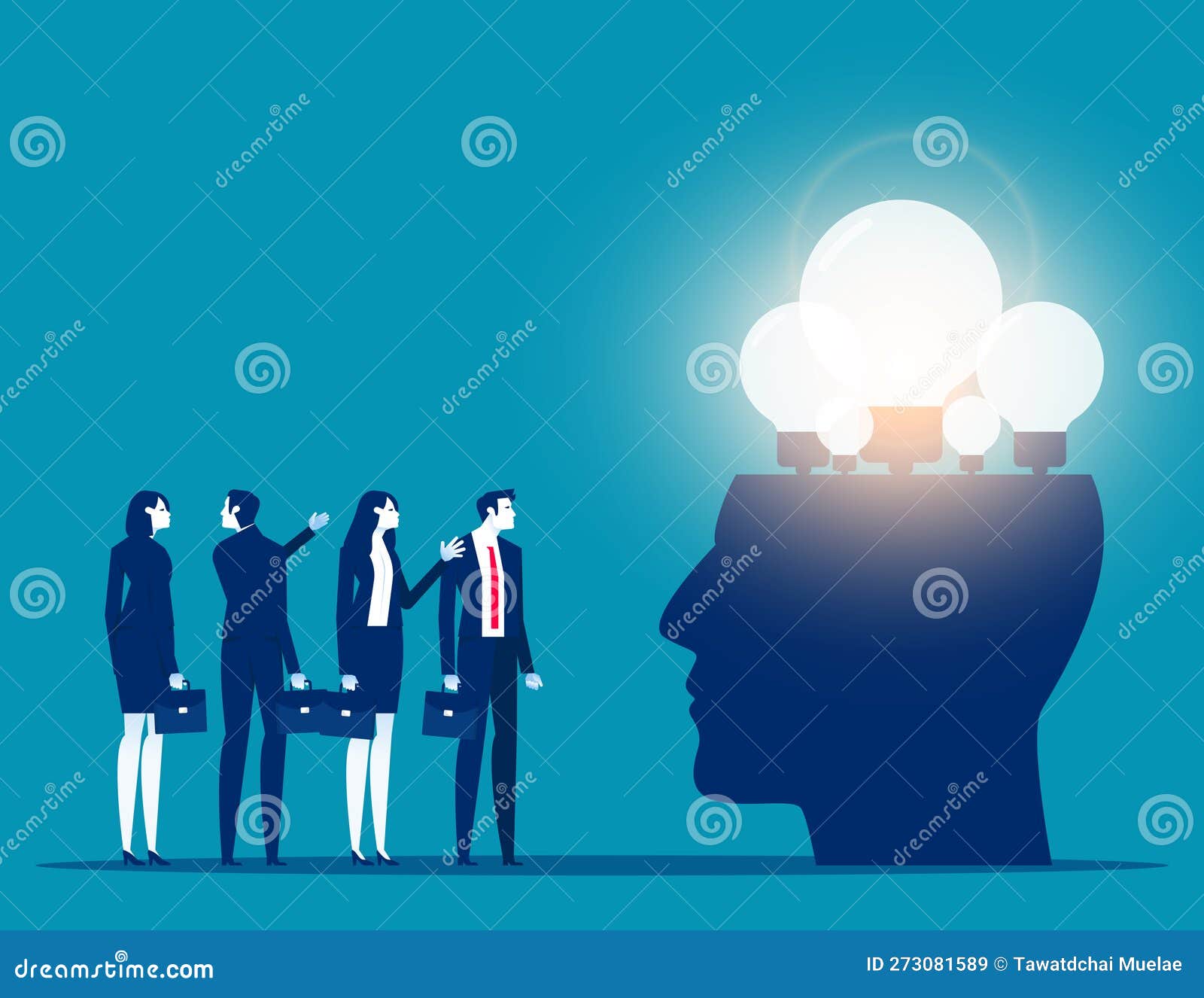 Business with Creativity and Decisions Stock Vector - Illustration of ...