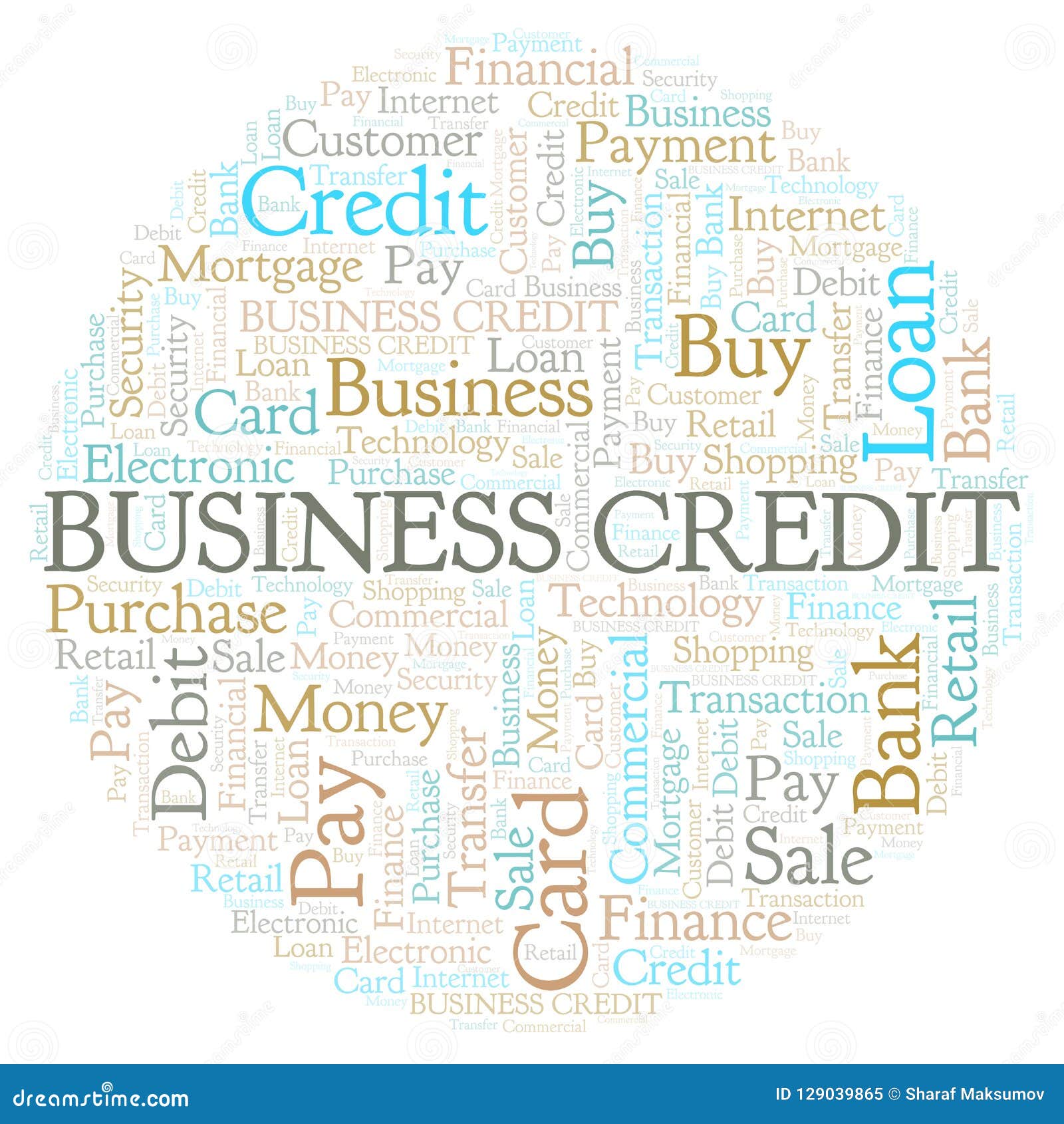 Business Credit Word Cloud. Stock Illustration - Illustration of bubble ...