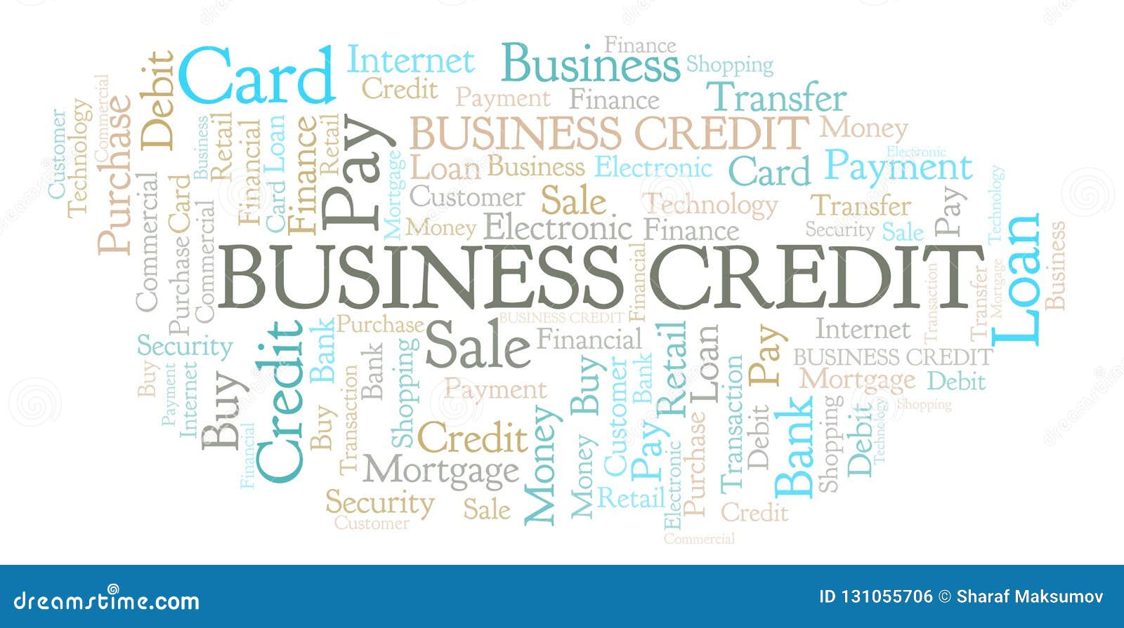 Business Credit Word Cloud. Stock Illustration - Illustration of ...