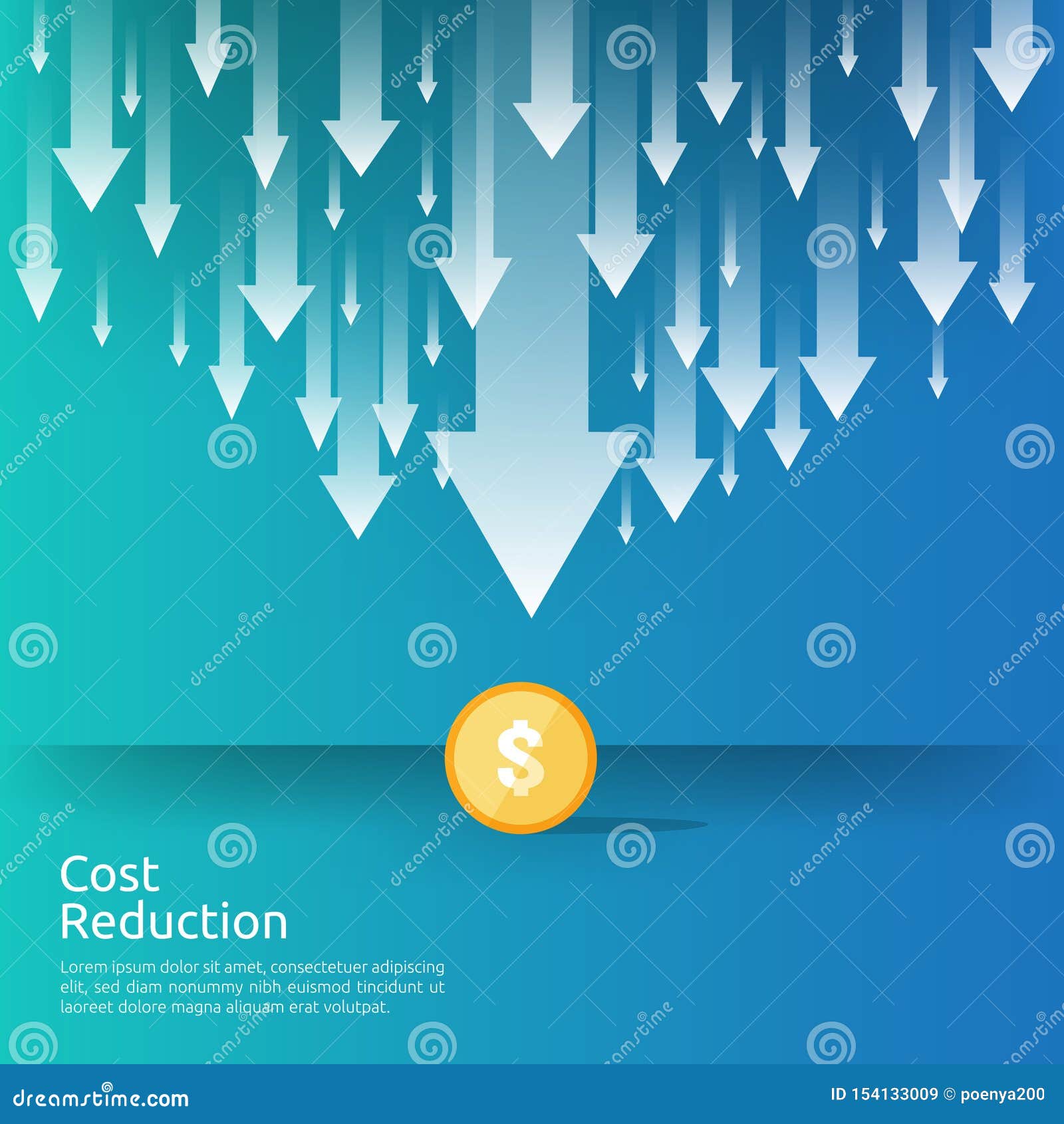 Business Crisis Concept. Money Fall Down with Arrow Decrease Symbol ...