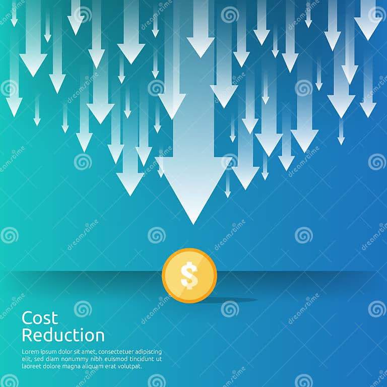 Business Crisis Concept. Money Fall Down with Arrow Decrease Symbol. Economy Stretching Rising ...