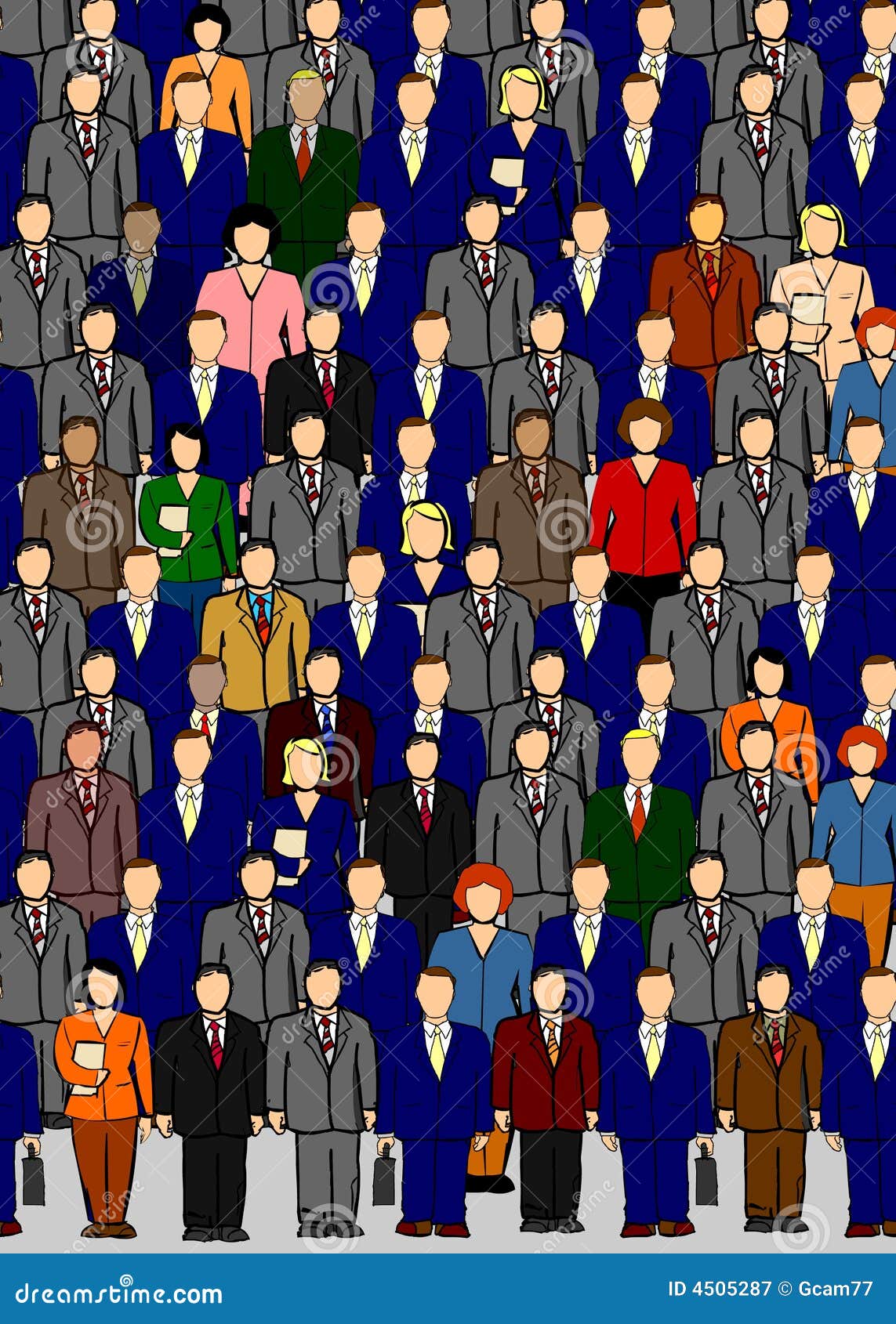 Business Crowd stock illustration. Illustration of business - 4505287