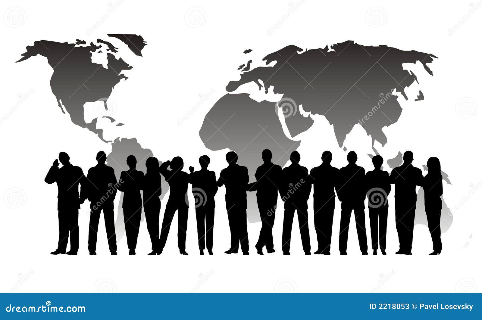 Business crowd globe stock vector. Illustration of friends - 2218053