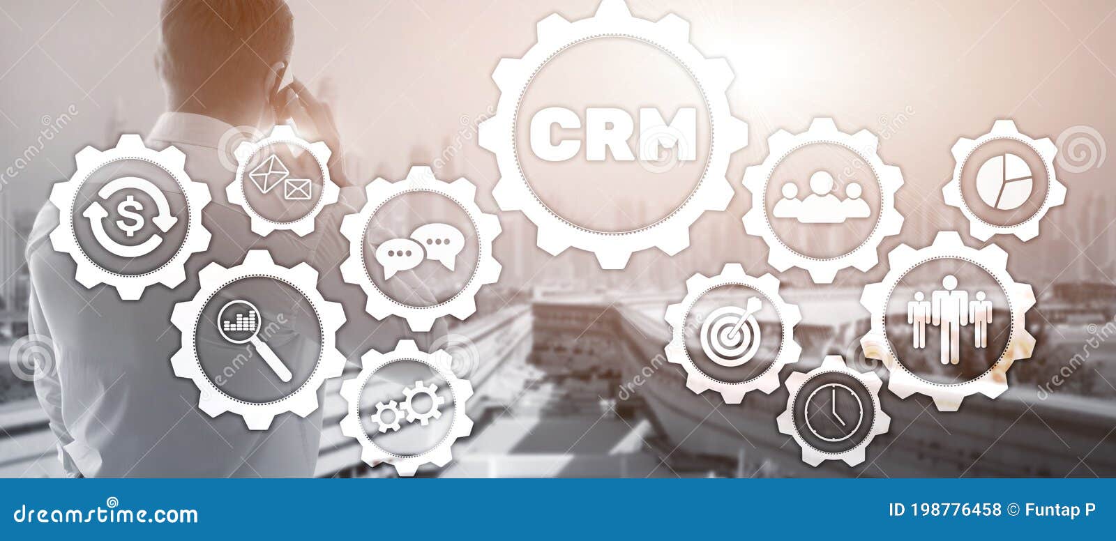 Business Customer CRM Management Analysis Service Concept. Relationship ...