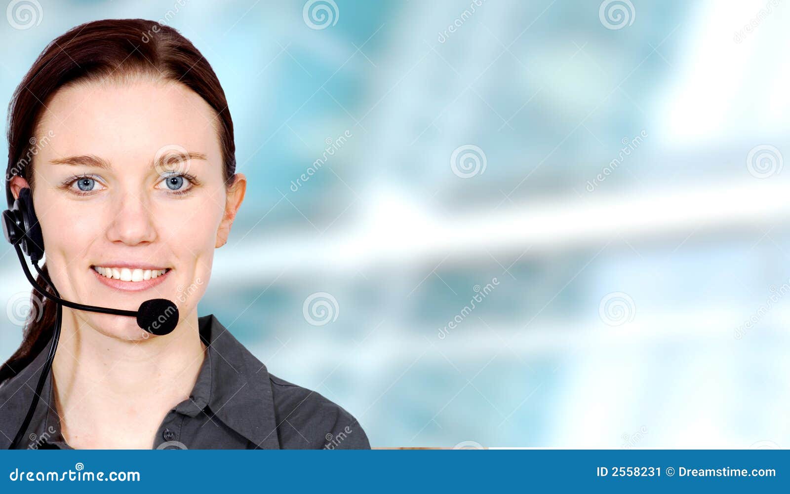 Business Customer Service Girl Stock Image - Image of girl, communicate ...