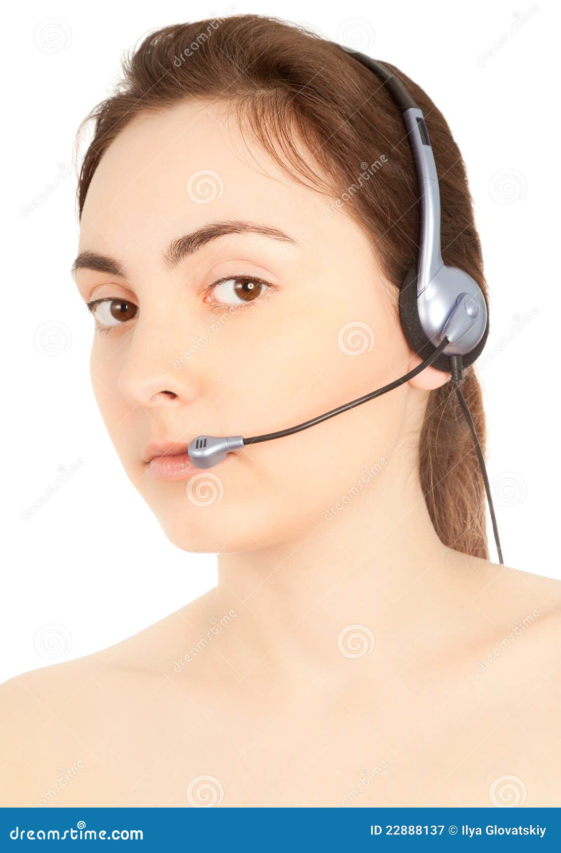 Business Customer Service Woman Stock Image - Image of confidence, call ...