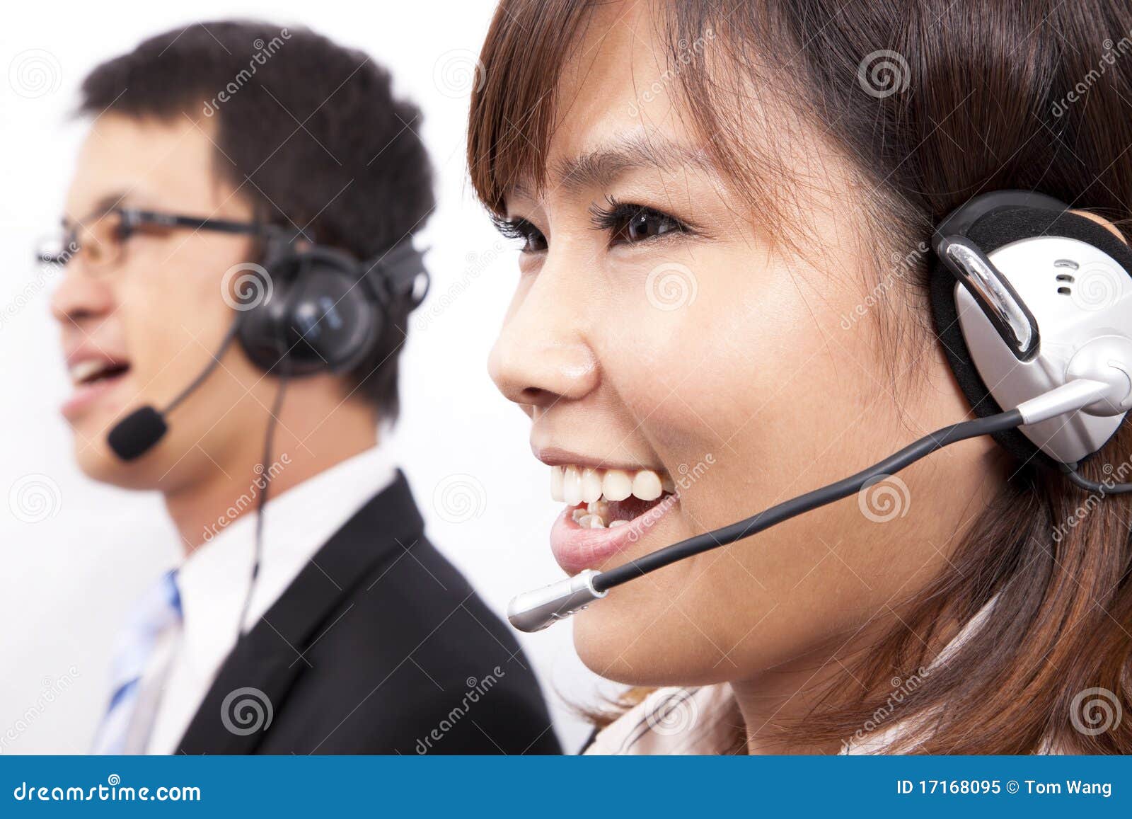 Business Customer Support Girl Stock Image - Image of asian, internet ...