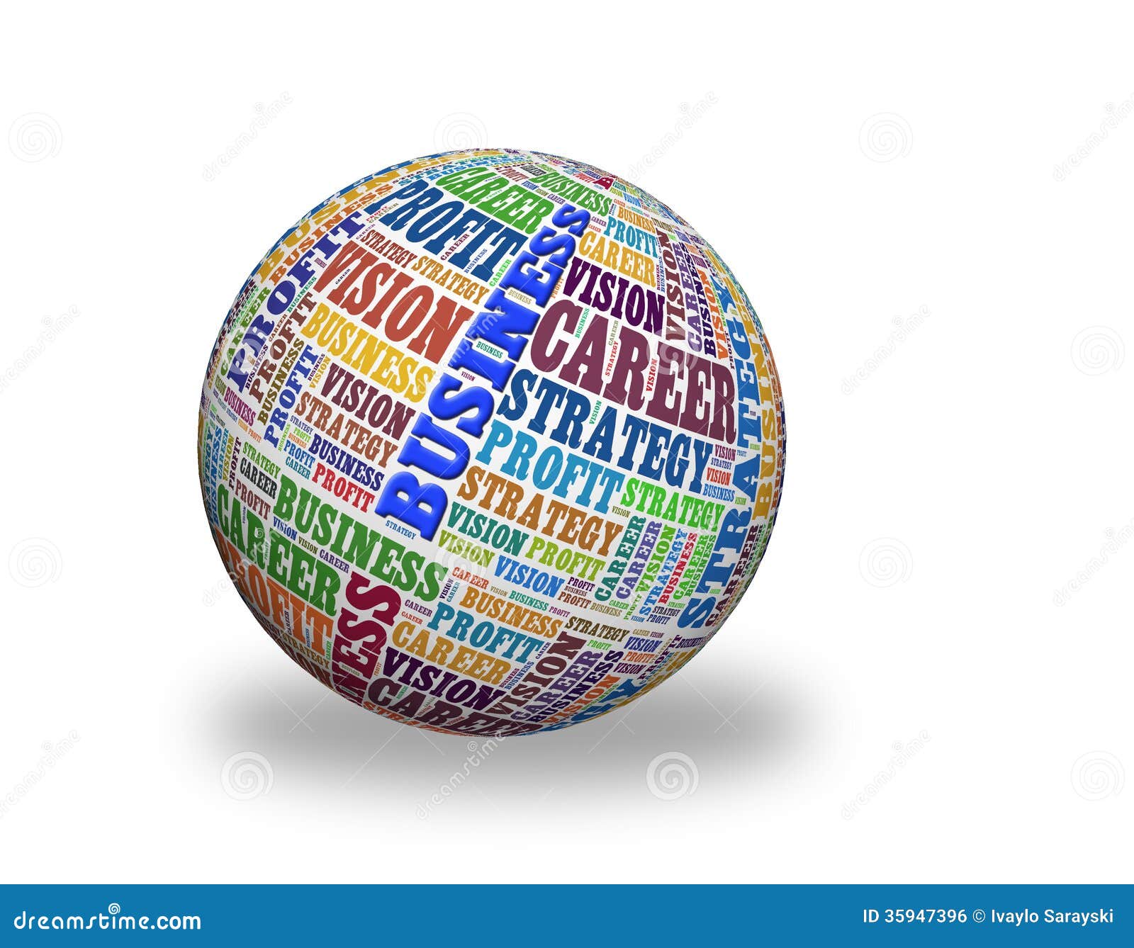Business 3d sphere stock illustration. Illustration of business - 35947396