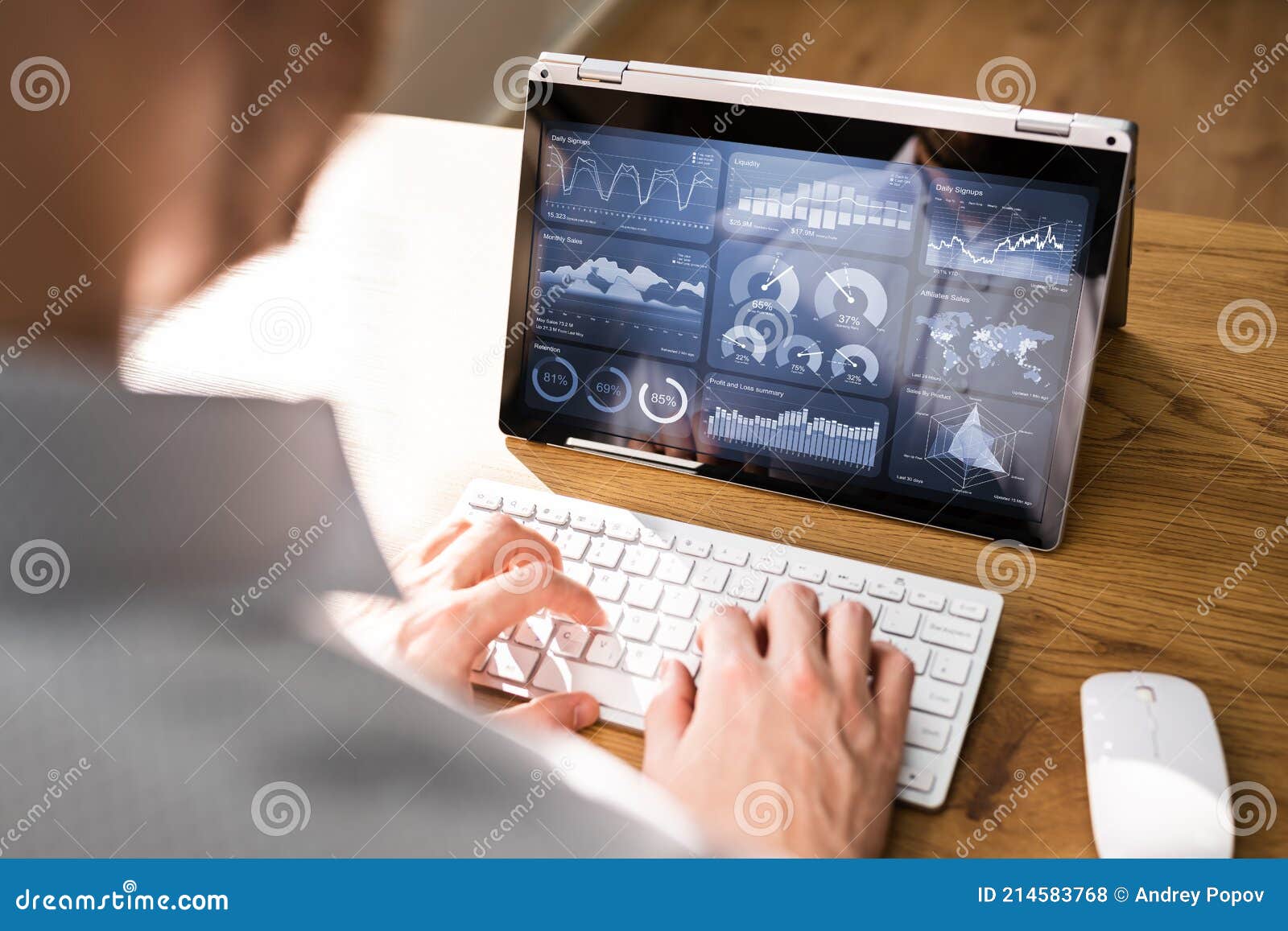 Business Dashboard Smart Marketing Data Banner Stock Photo - Image of ...