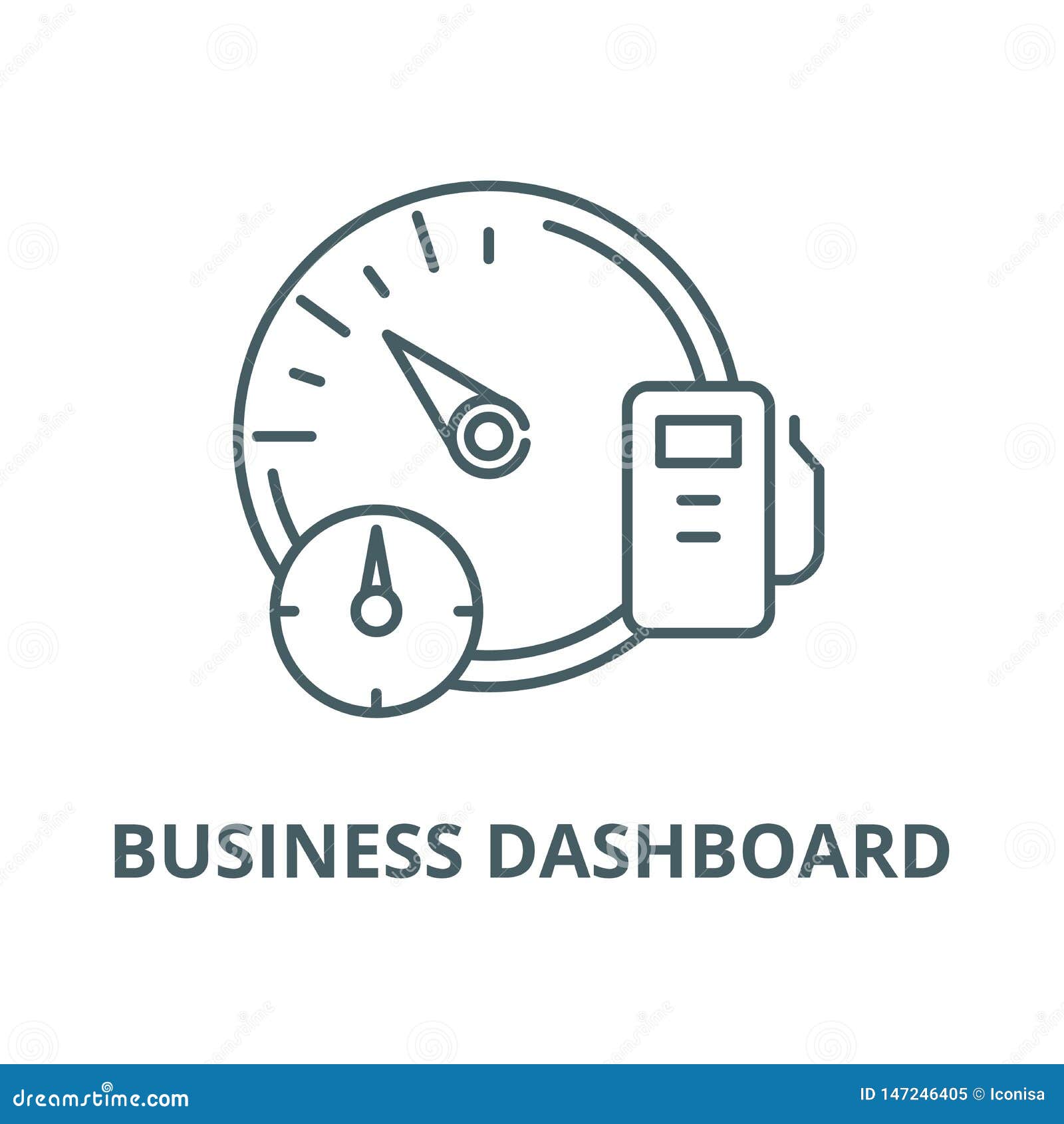 Business Dashboard Vector Line Icon, Linear Concept, Outline Sign ... Business Dashboard Vector Line Icon, Linear Concept, Outline Sign ...