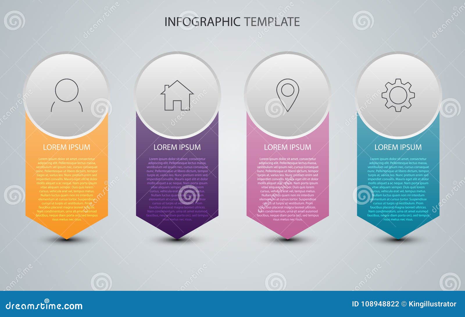 Business Data with Abstract Elements of Graph. Vector Template for ...