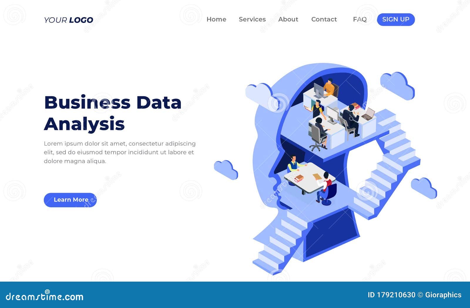 Business Data Analysis - Isometric Landing Page Stock Vector ... Business Data Analysis - Isometric Landing Page Stock Vector ...