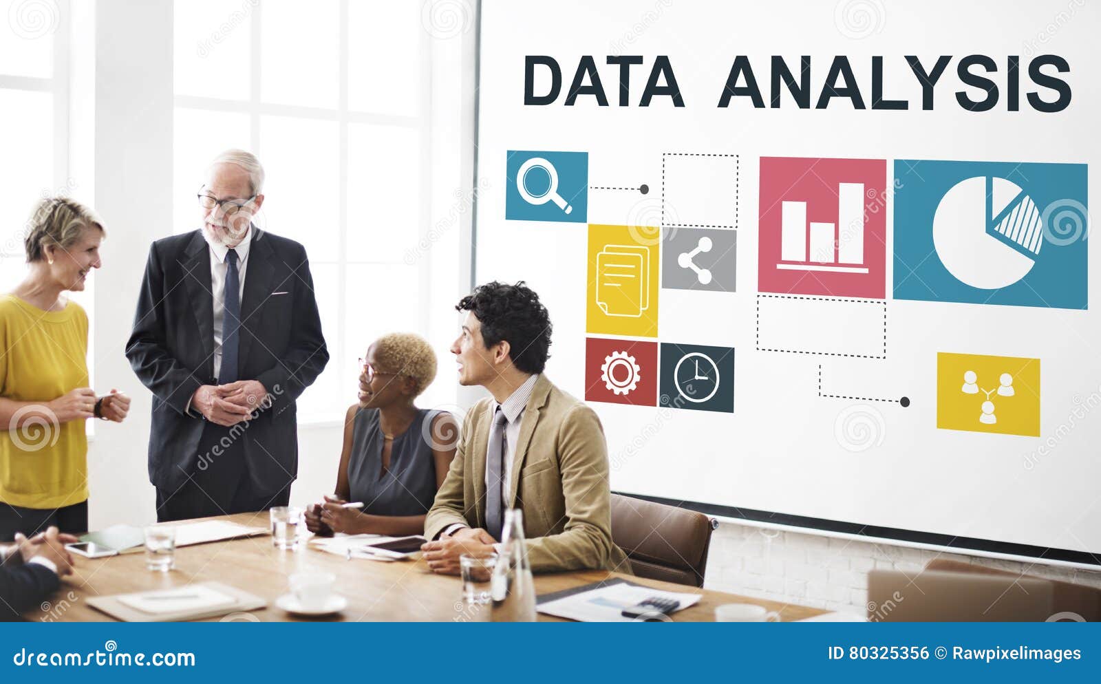 Business Data Analysis Presentation Information Concept Stock Photo ...