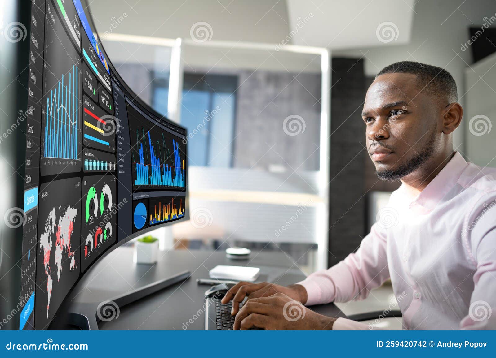 Business Data Analytics Dashboard Stock Photo - Image of finance ...