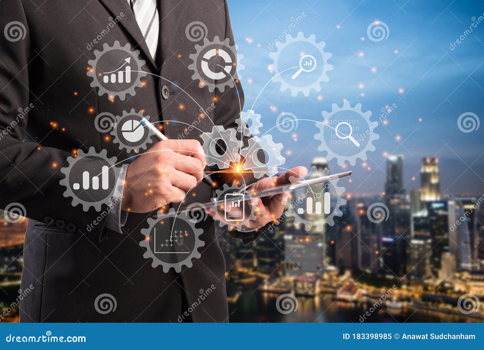 Business Data Analytics Process Management with a Consultant Touching ...