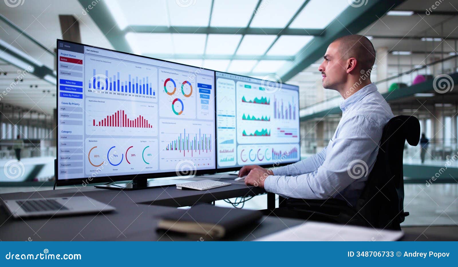 Business Data Audit Spreadsheet Stock Image - Image of dashboard ...