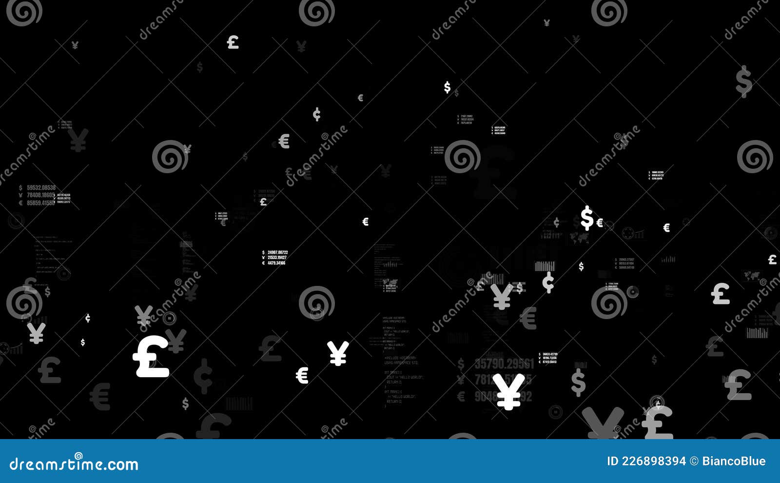 Business Data and Financial Figures Visualiser Graphic Stock ...