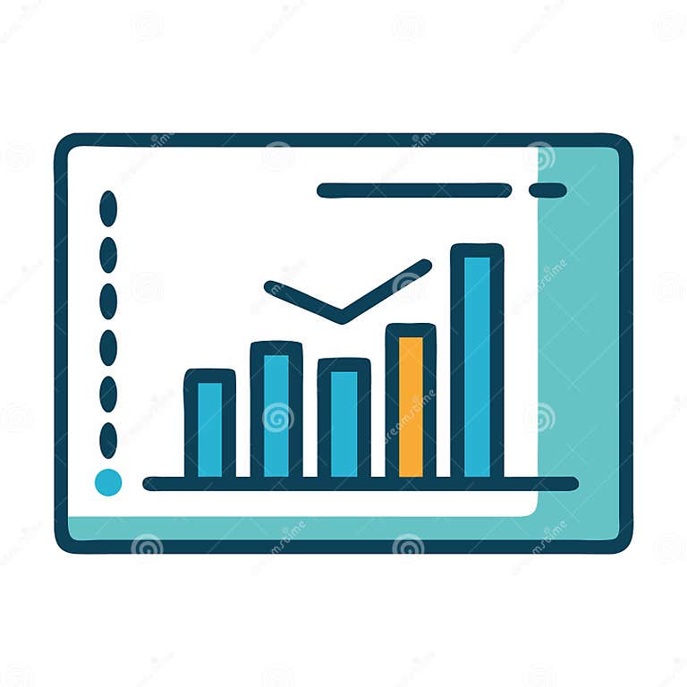Business Data Growth Chart Analytics Stock Illustration - Illustration ...