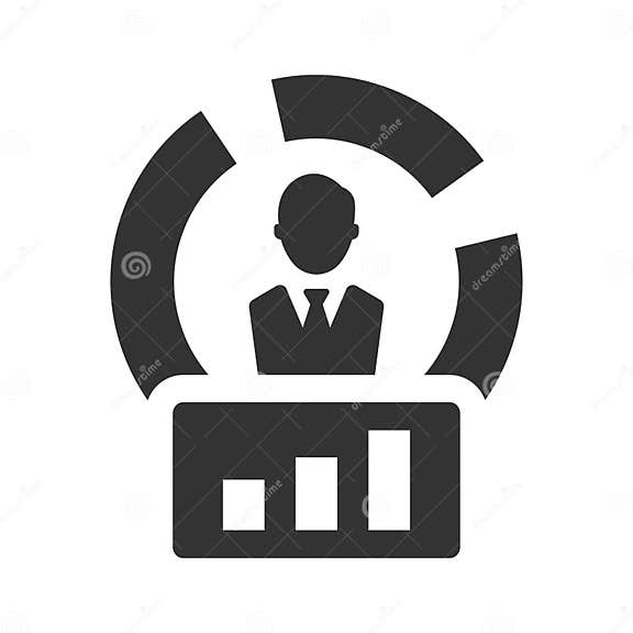 Business data icon stock vector. Illustration of efficiency - 281549688