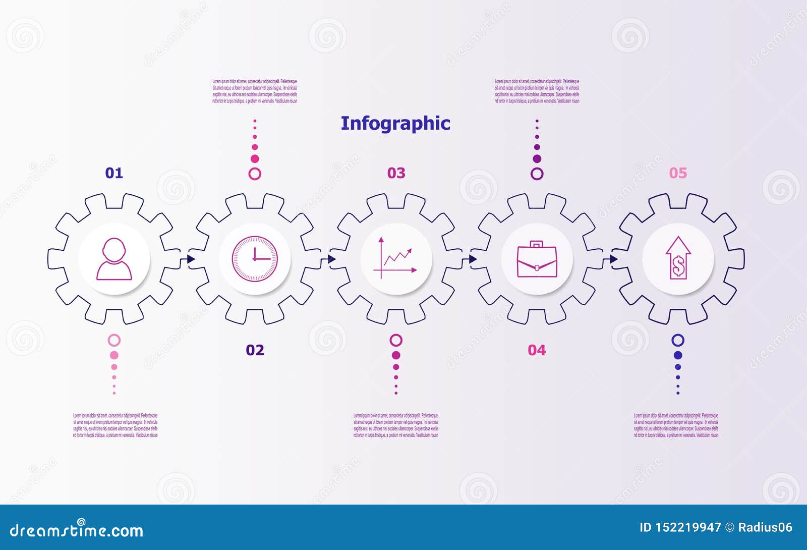 Business data presentation stock vector. Illustration of report - 152219947