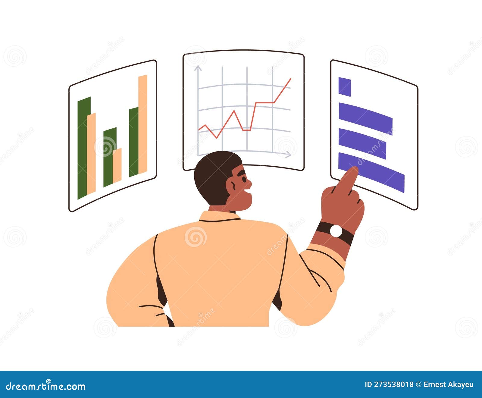 Business Data and Statistics Analysis Concept. Company Performance ...