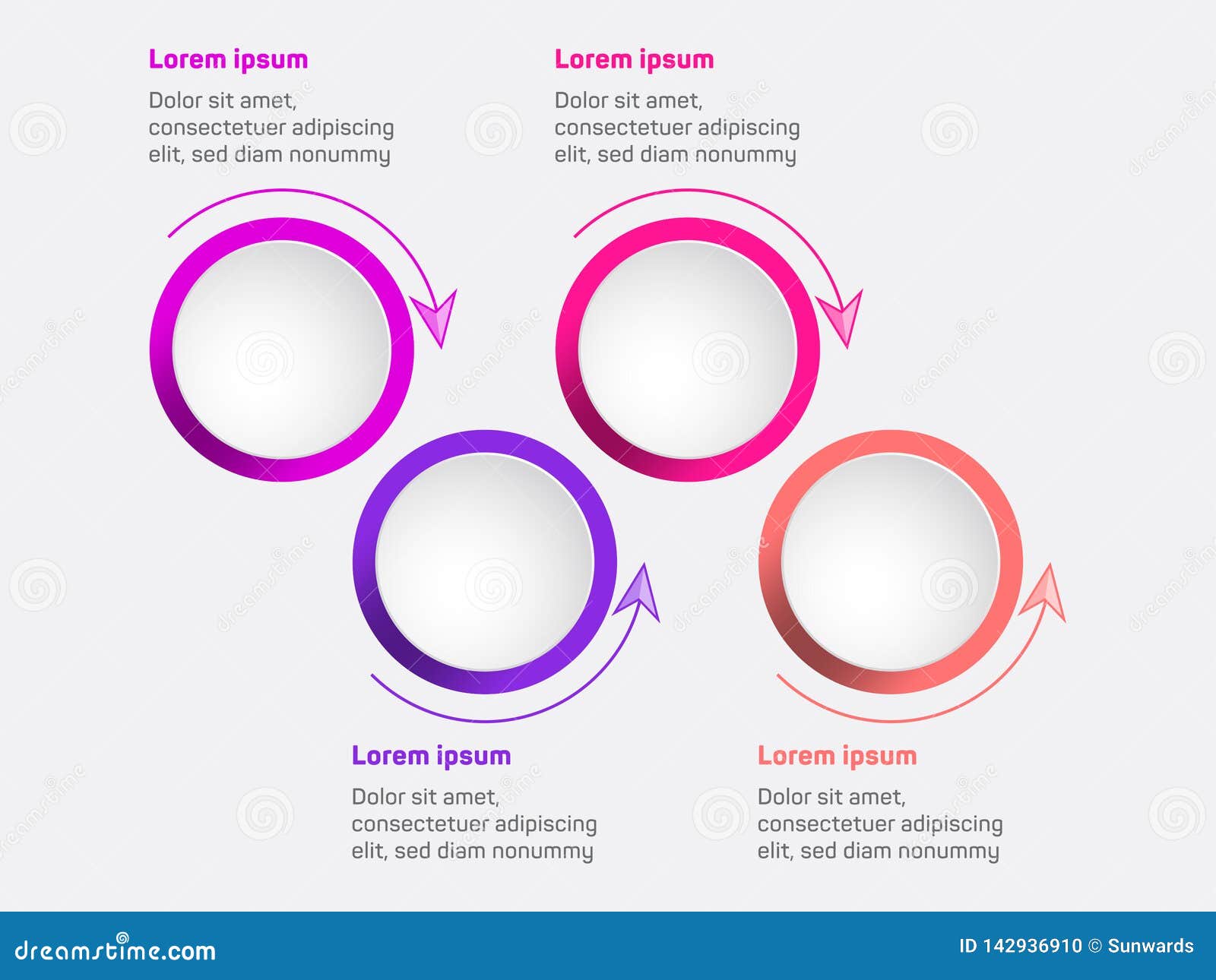 Business Data Visualization Diagram. Timeline Infographic Icons Vector ...