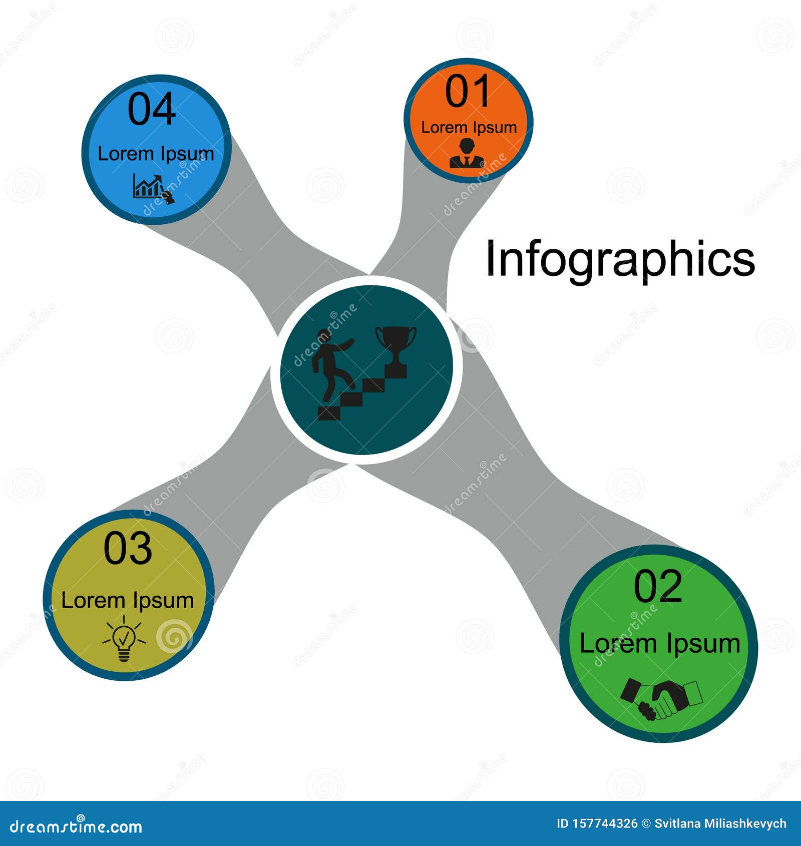 Business Data Visualization, Infographics. Stock Illustration ...