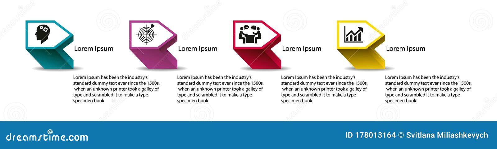 Four step infographic editorial stock image. Illustration of data ...