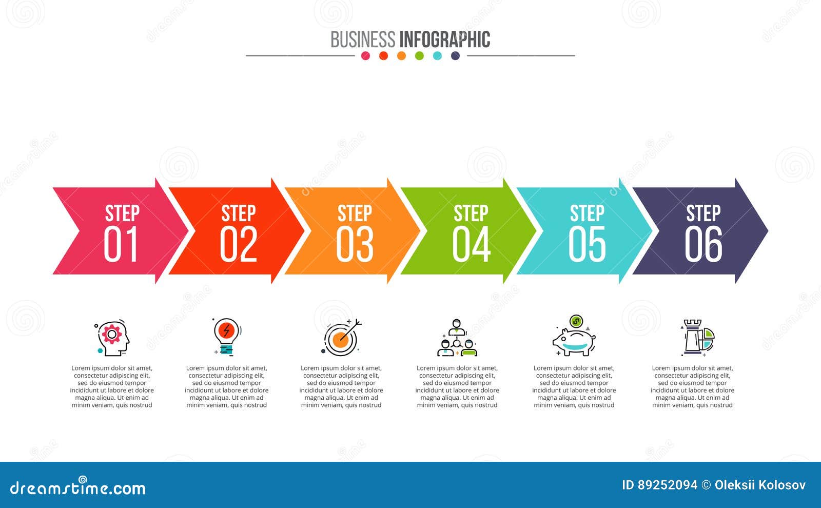 Business Data Visualization. Stock Vector - Illustration of layout ...