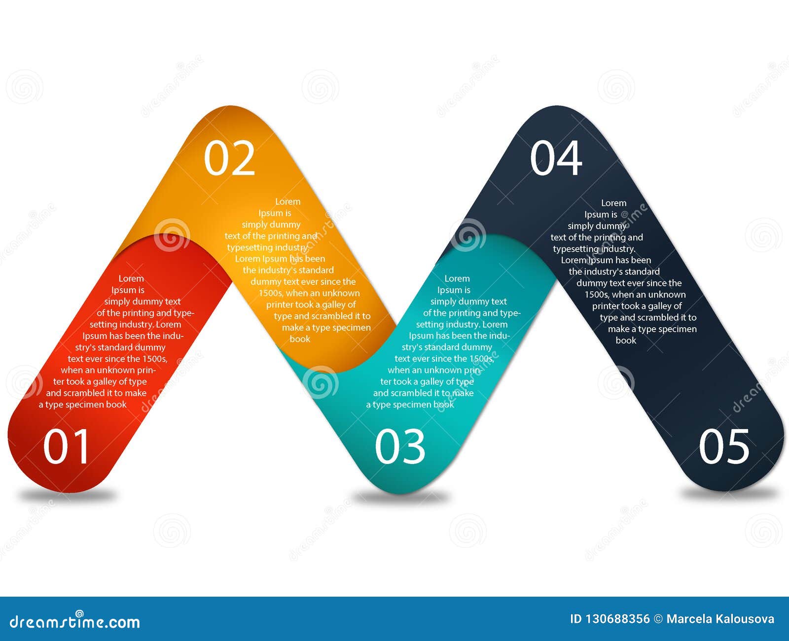 Business Data Visualization. Process Chart. Abstract Elements of Graph ...