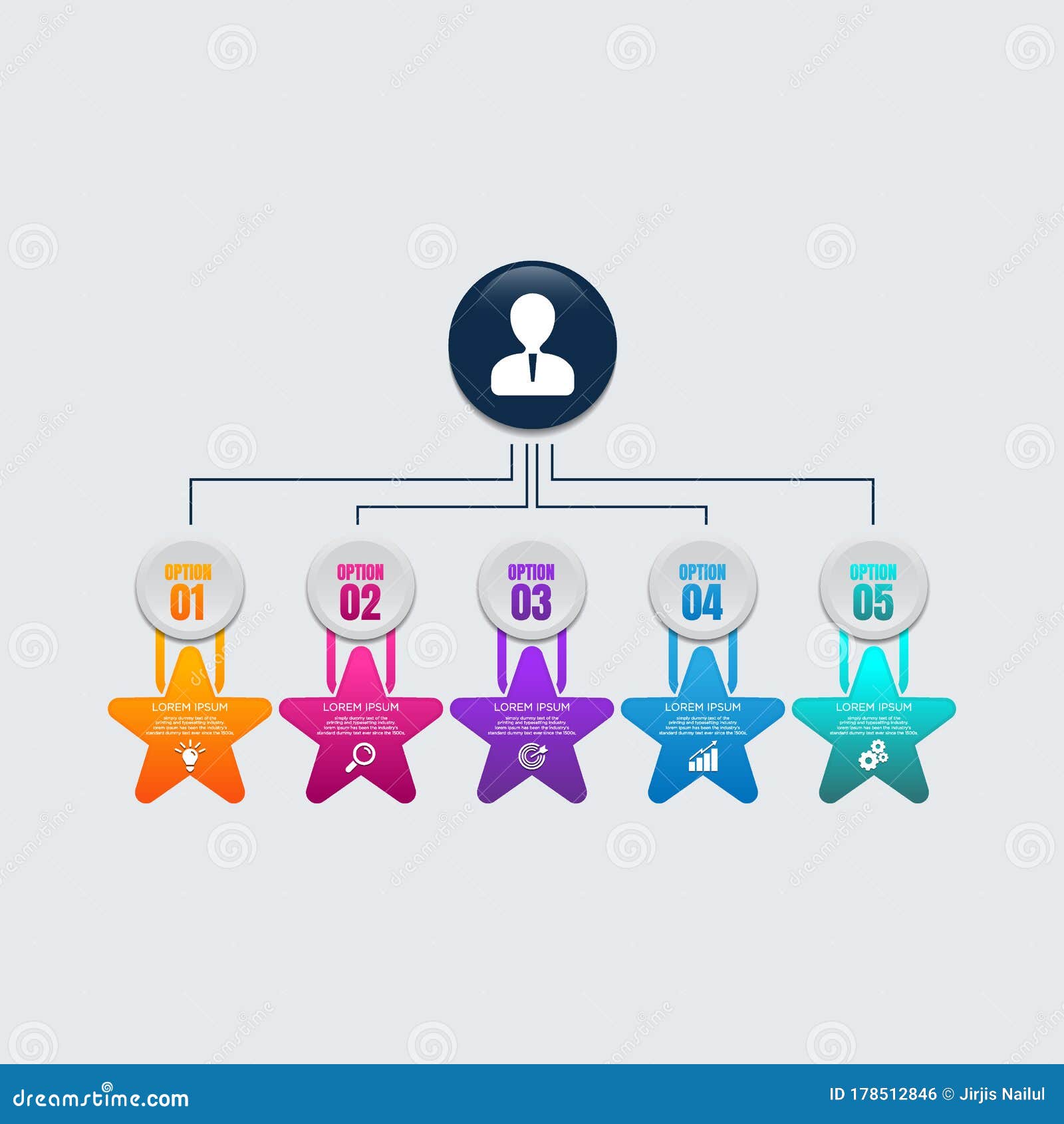 Business Data Visualization. Process Chart. Abstract Elements of Graph ...