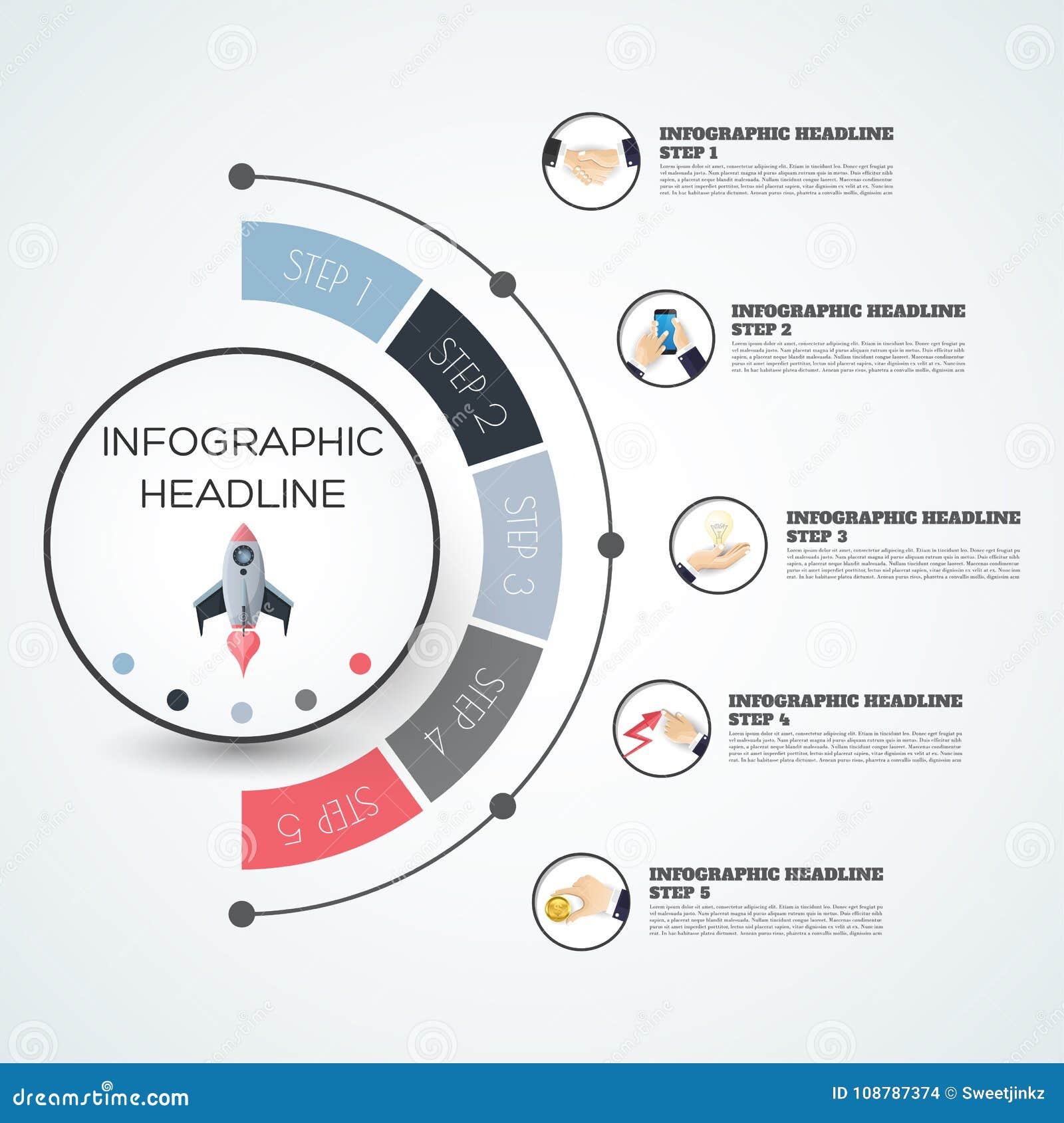 Business Data Visualization Process Chart Stock Illustration Illustration Of Abstract Icon
