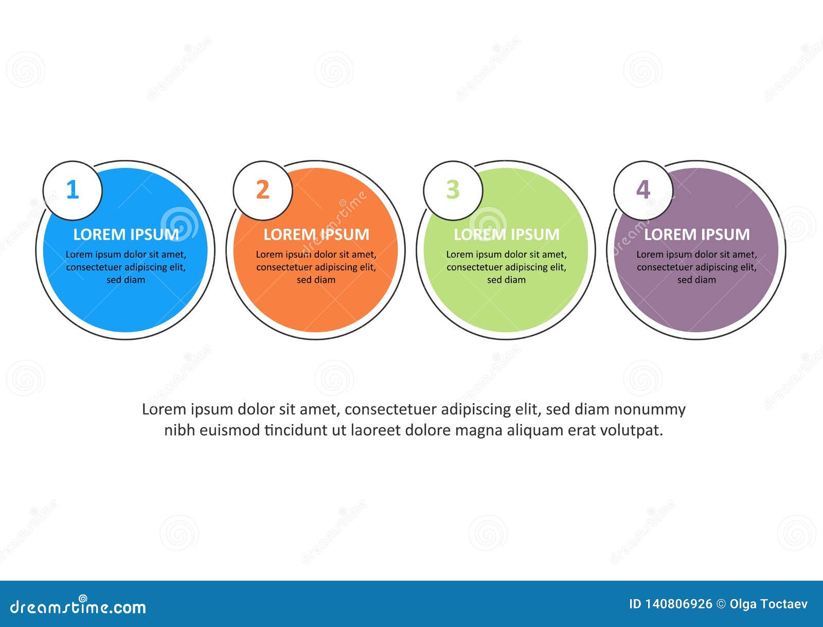 Business Data Visualization. Process Chart. Abstract Elements of Graph ...