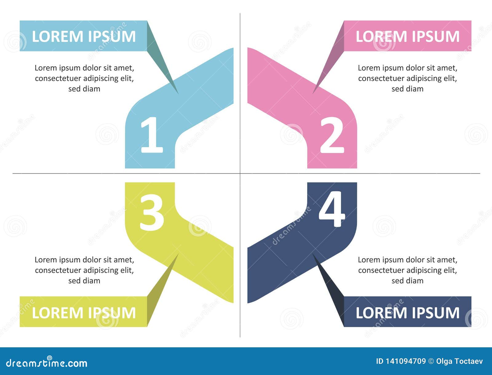 Business Data Visualization. Process Chart. Abstract Elements of Graph ...