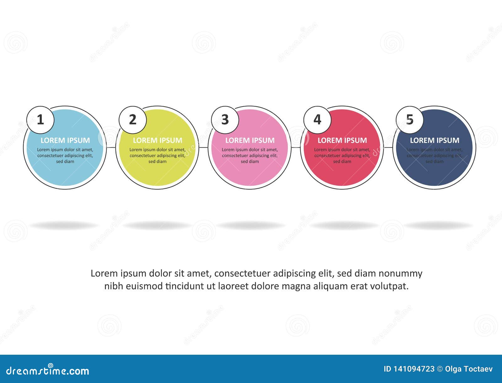 Business Data Visualization. Process Chart. Abstract Elements of Graph ...
