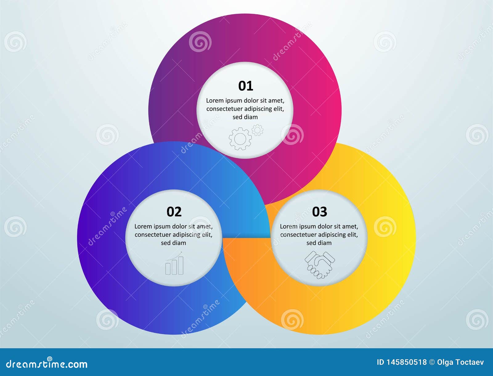 Business Data Visualization. Process Chart. Abstract Elements of Graph ...