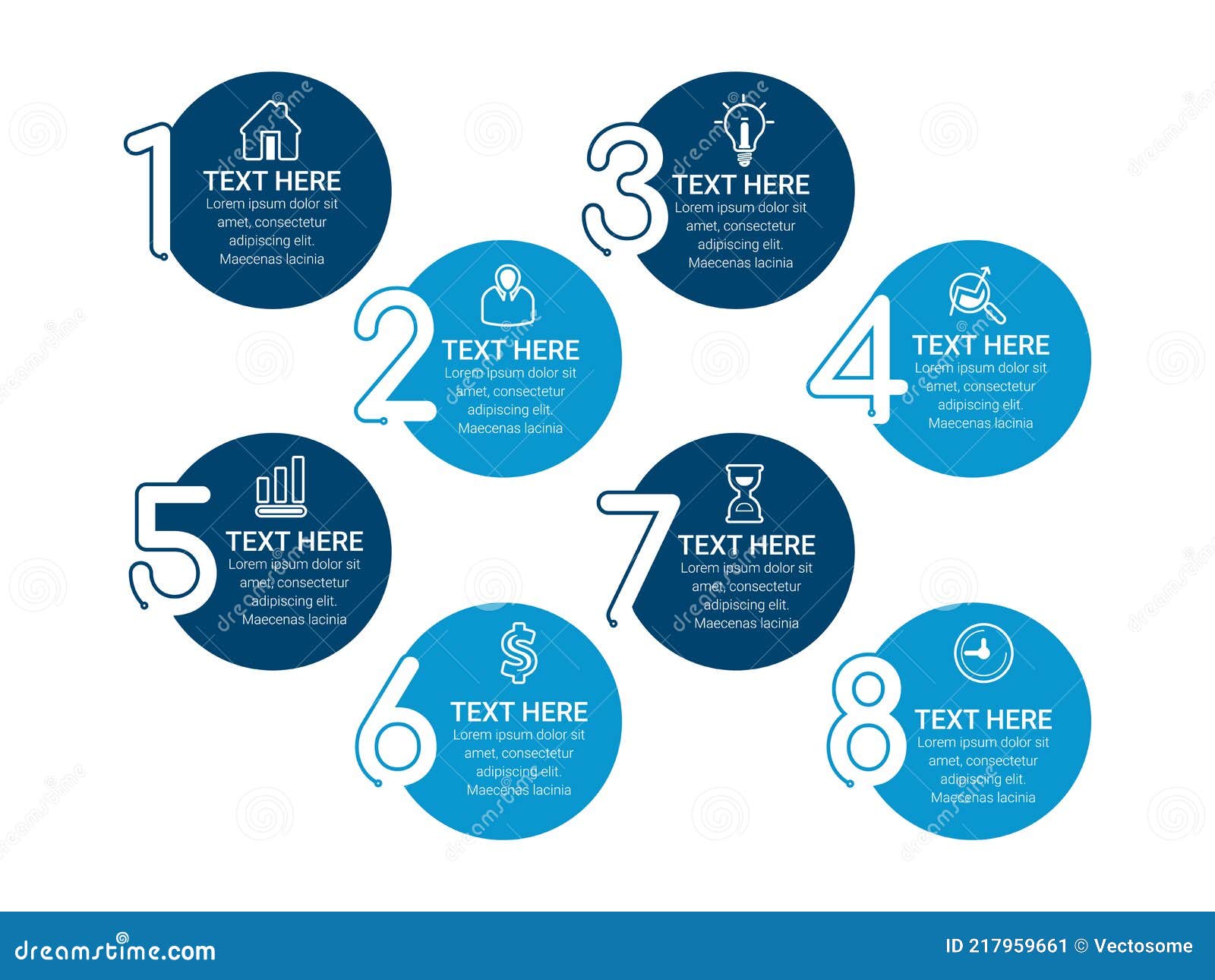 Infographics Design Vector and Marketing Icons. Can Be Used for Process ...