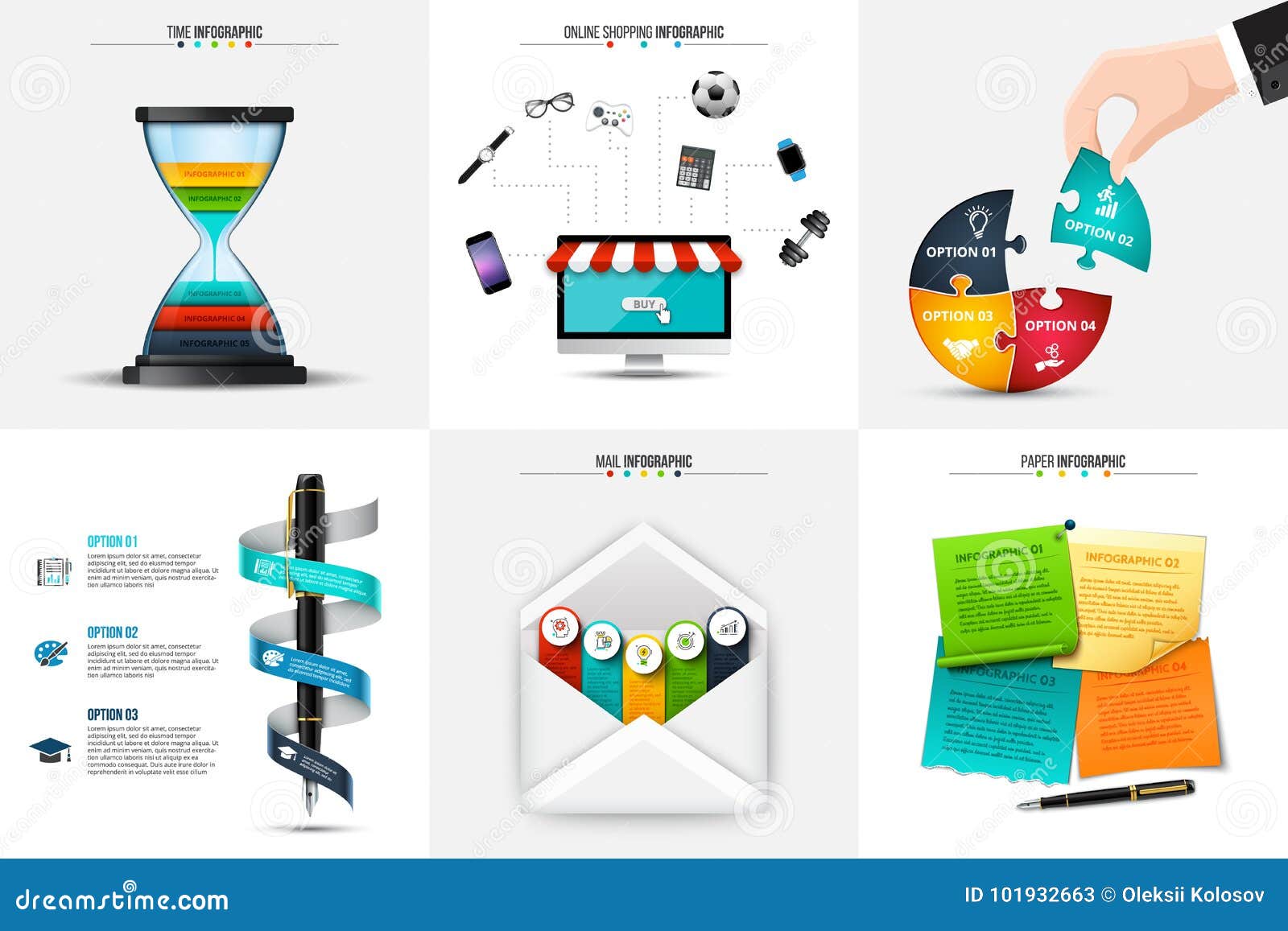 Business Data Visualization. Stock Vector - Illustration of element ...
