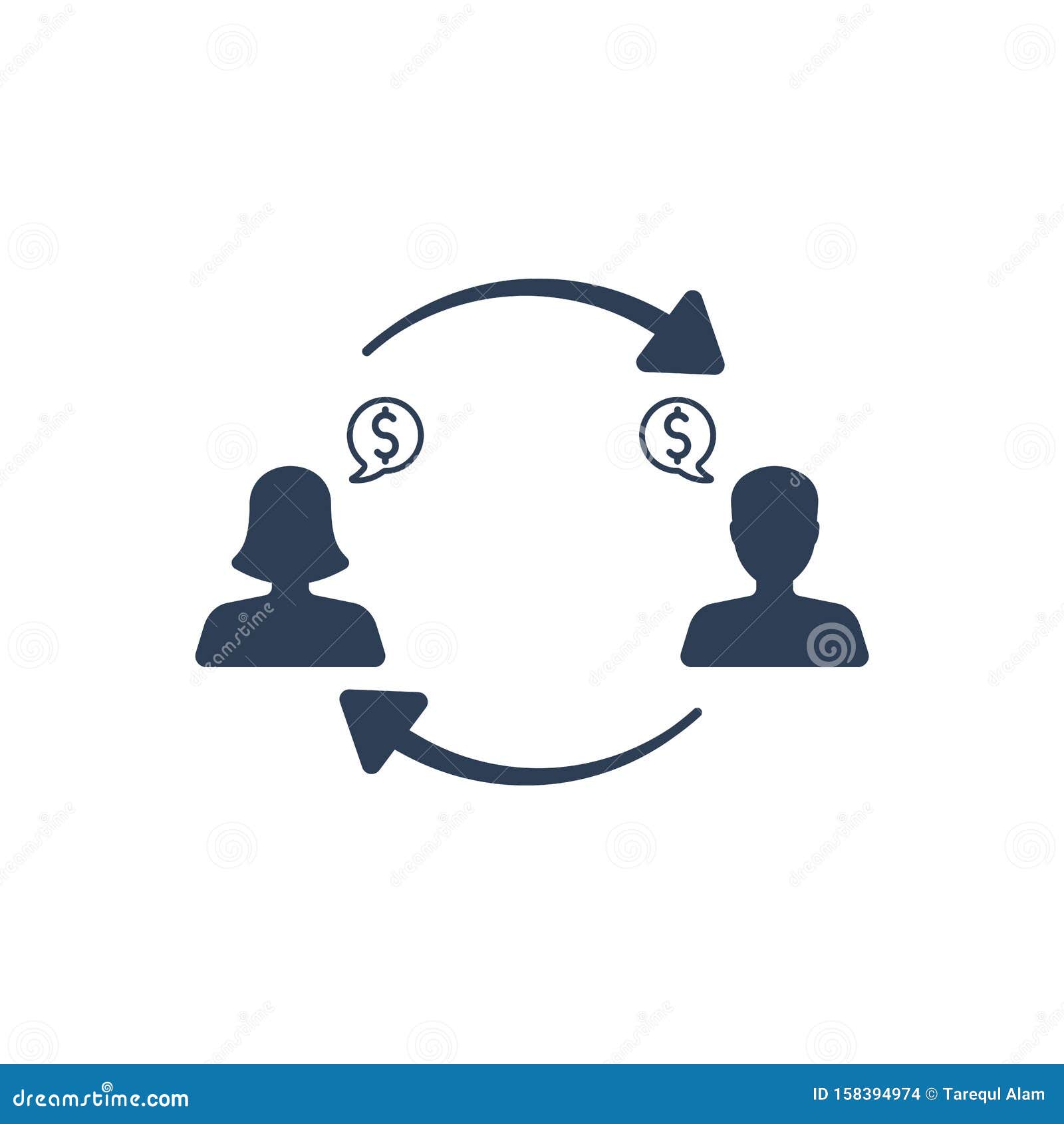 Business Deal Making Icon stock illustration. Illustration of teamwork ...