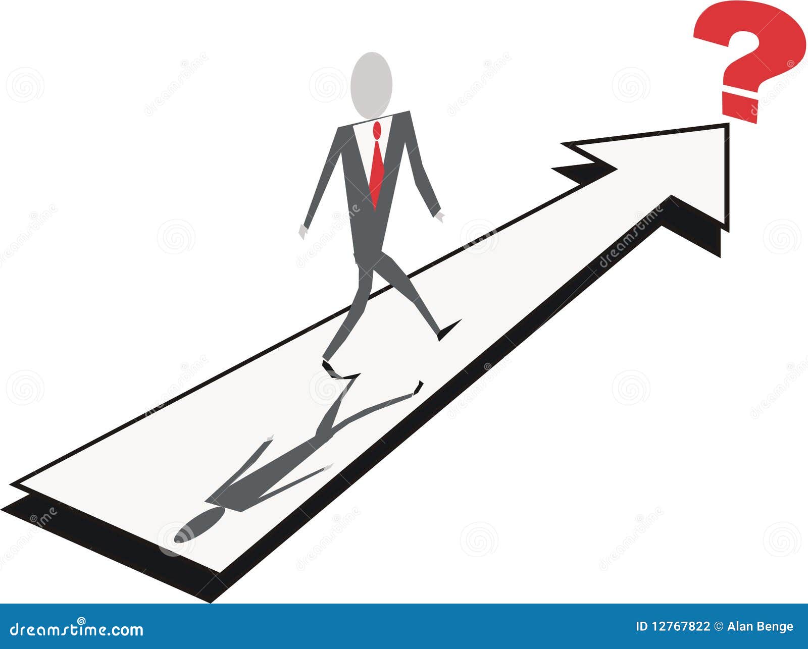 Business decision cartoon stock vector. Illustration of white - 12767822