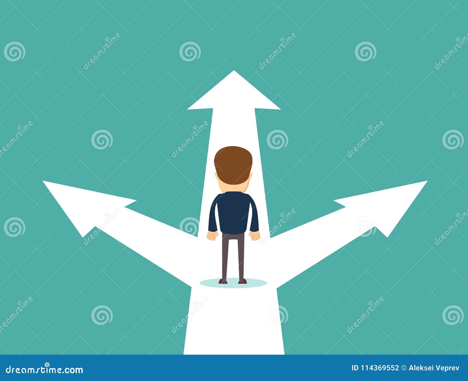 Business Decision Concept Vector Illustration Stock Vector