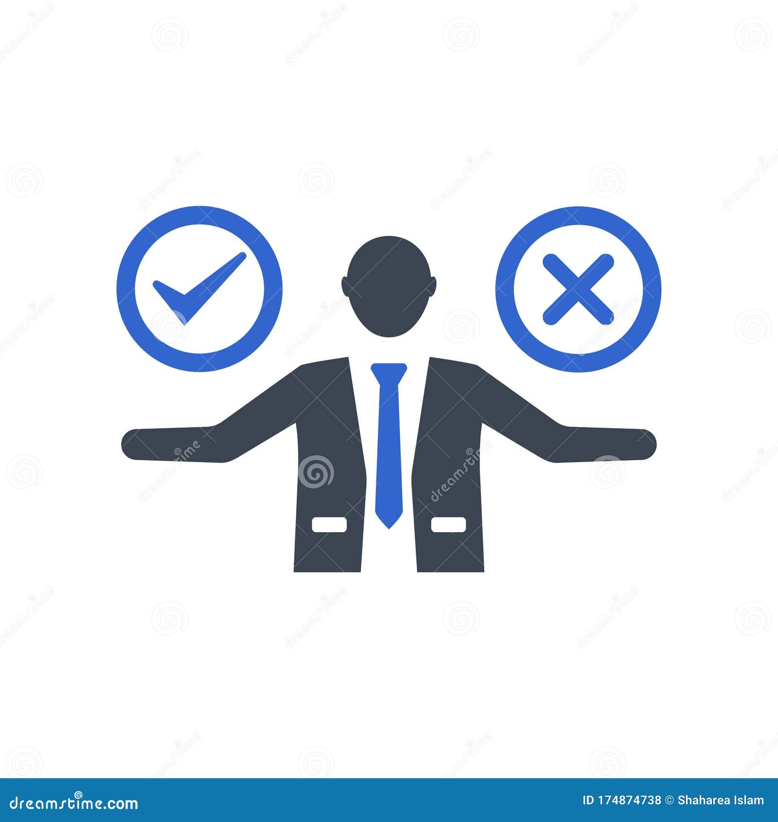 Business Decision Making Icon Stock Vector - Illustration of sign ...
