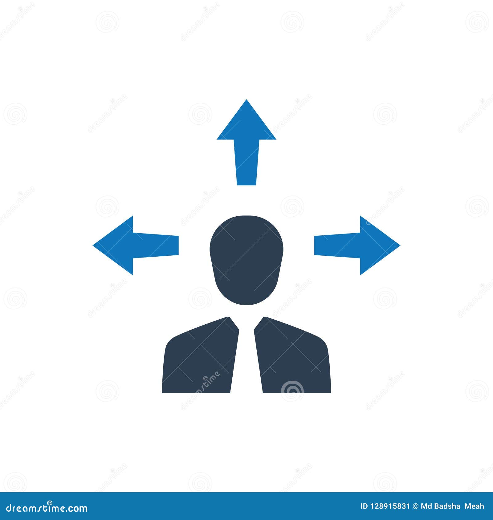 Business Decision Making Icon Stock Vector - Illustration of solution ...