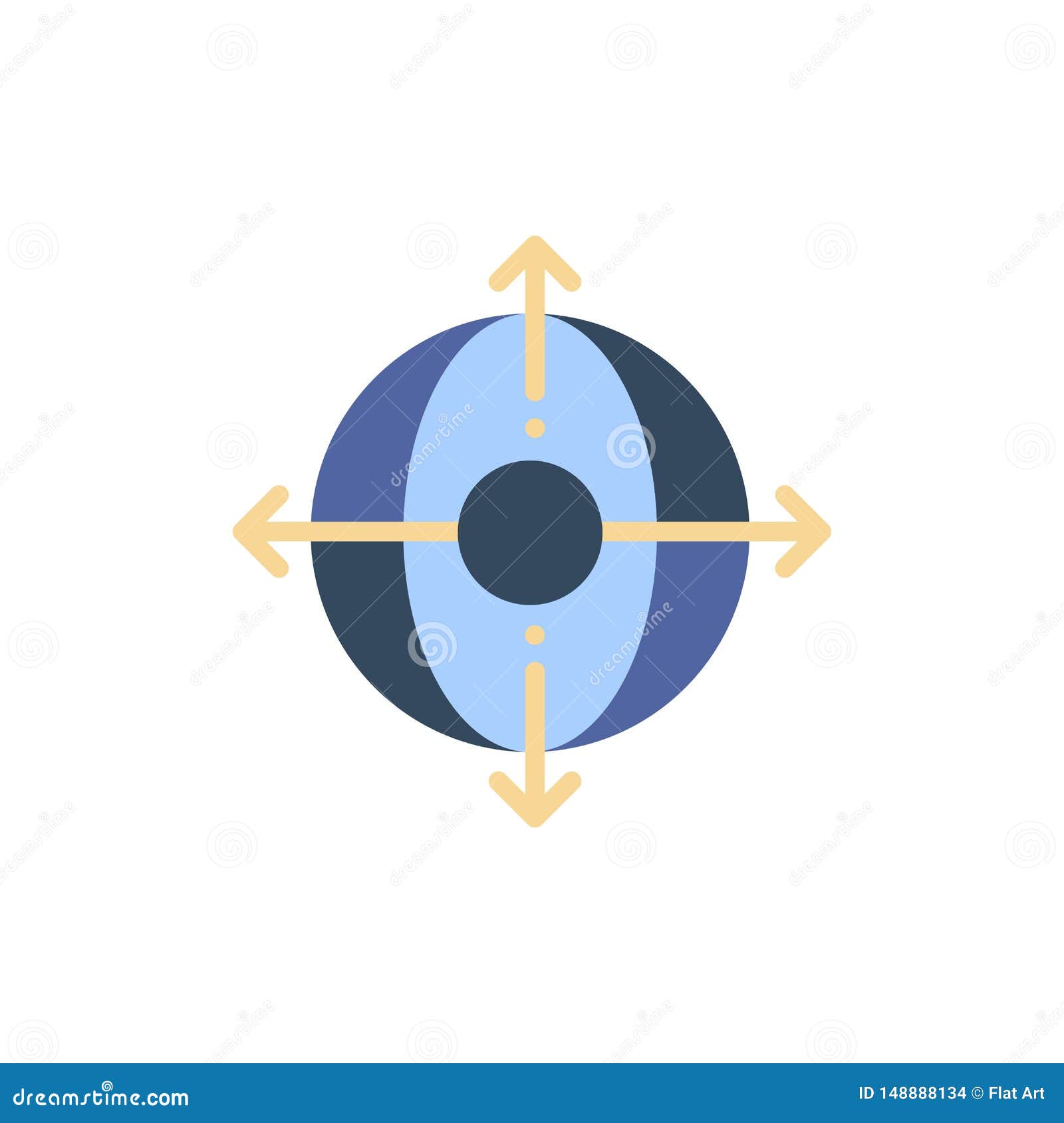 Business, Deployment, Management, Product Flat Color Icon. Vector Icon ...