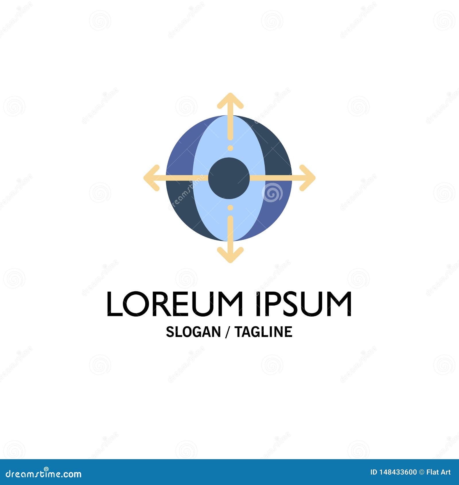 Business, Deployment, Management, Product Business Logo Template. Flat ...