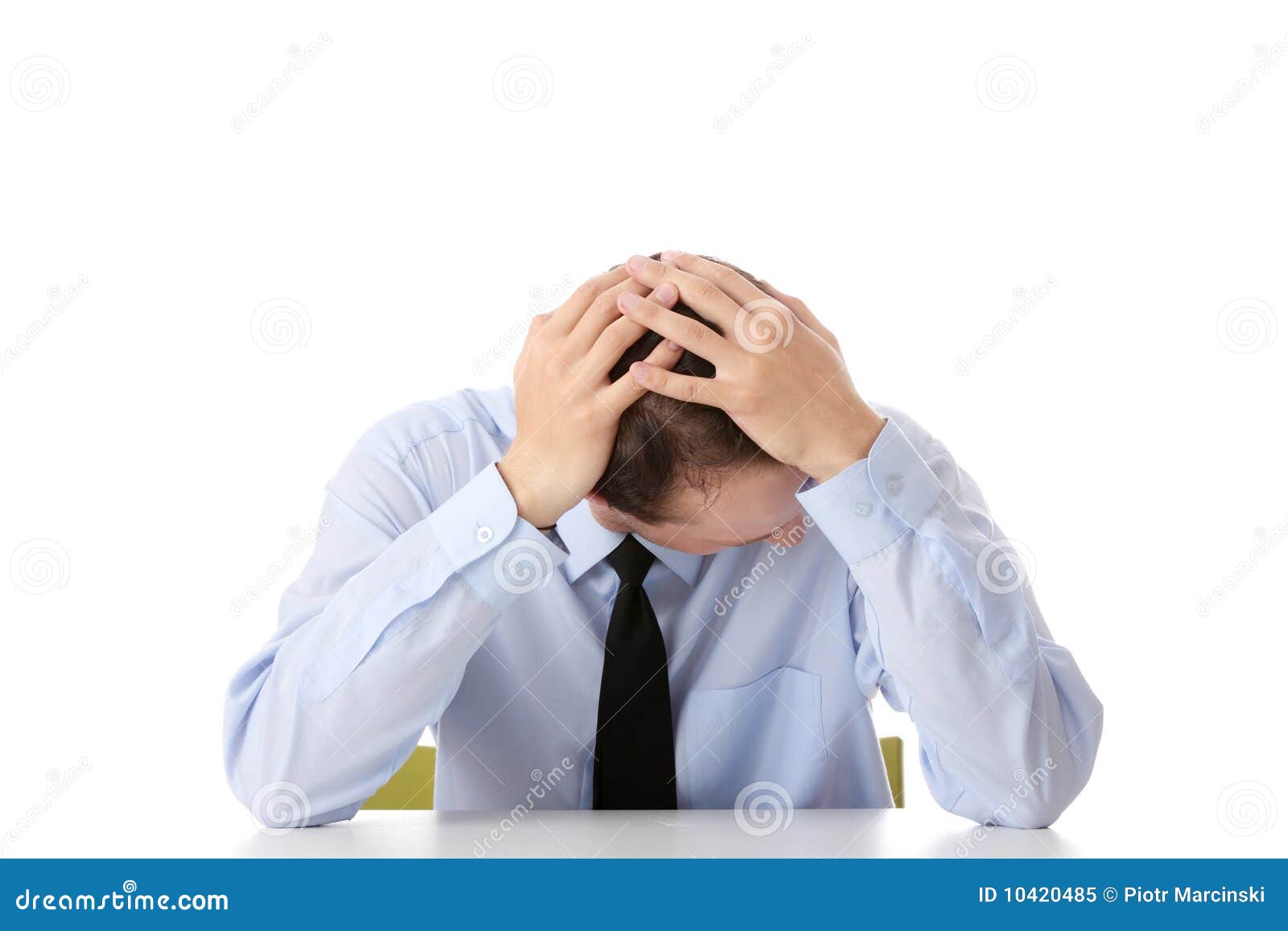 Business depression stock image. Image of copy, holding - 10420485