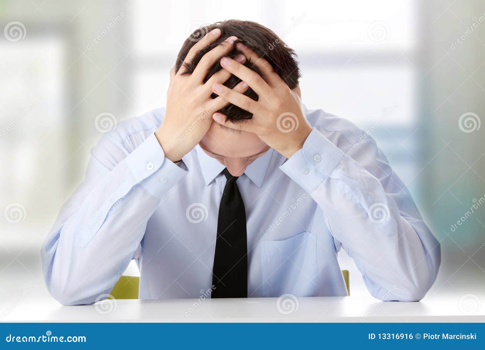 Business depression stock photo. Image of head, executive - 13316916